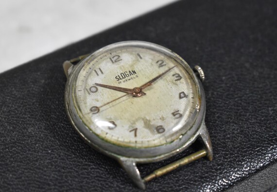 Vintage Collectible Slogan 17 Jewels Watch-Wristwatch… - Gem