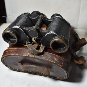 Vintage Binoculars Gottingen Gottinga Germany,w/case E.j.james&co 1918 ...