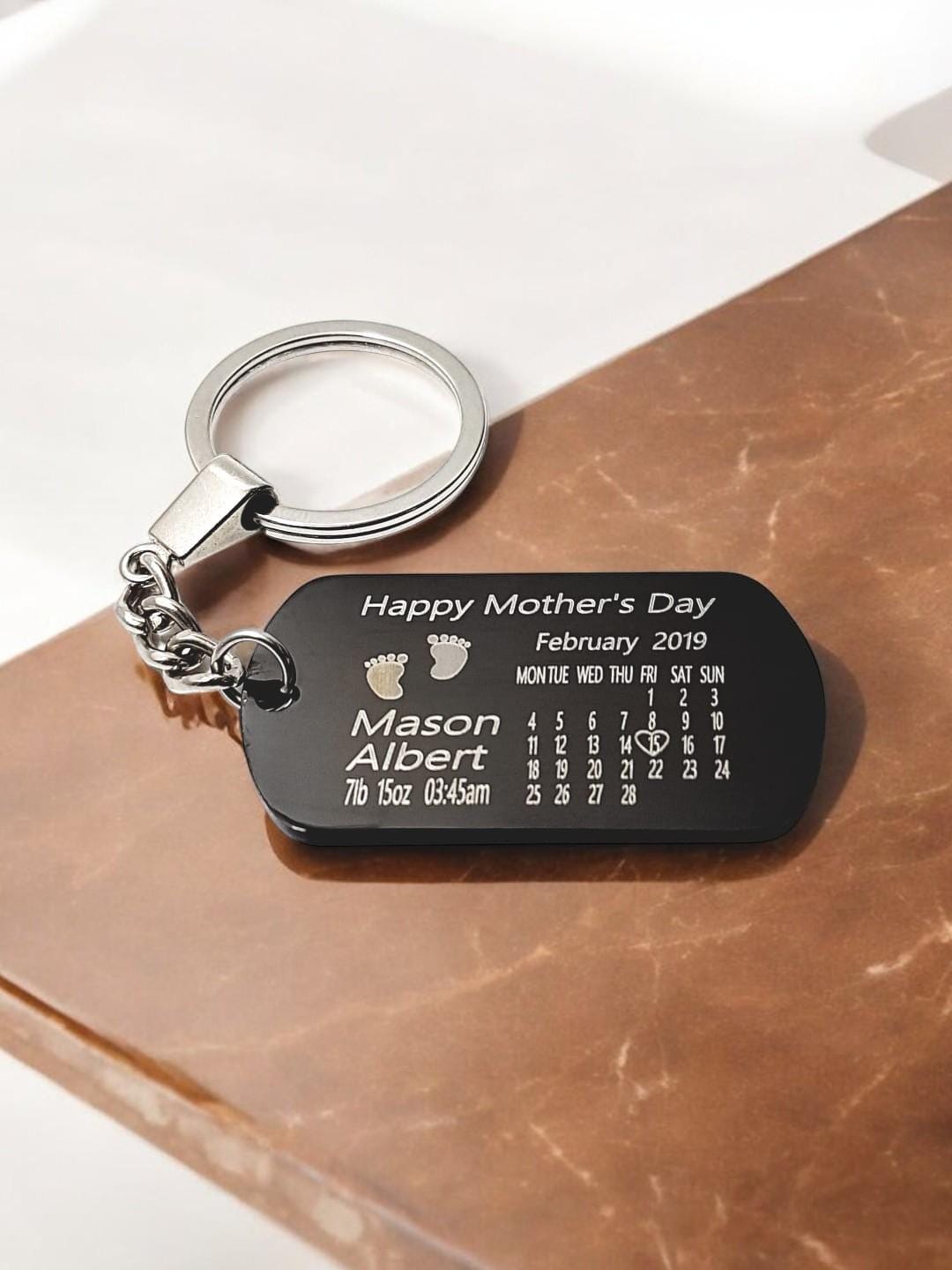 Personalised Calendar Keyring, Unforgettable Gift by Giftetch - Etsy