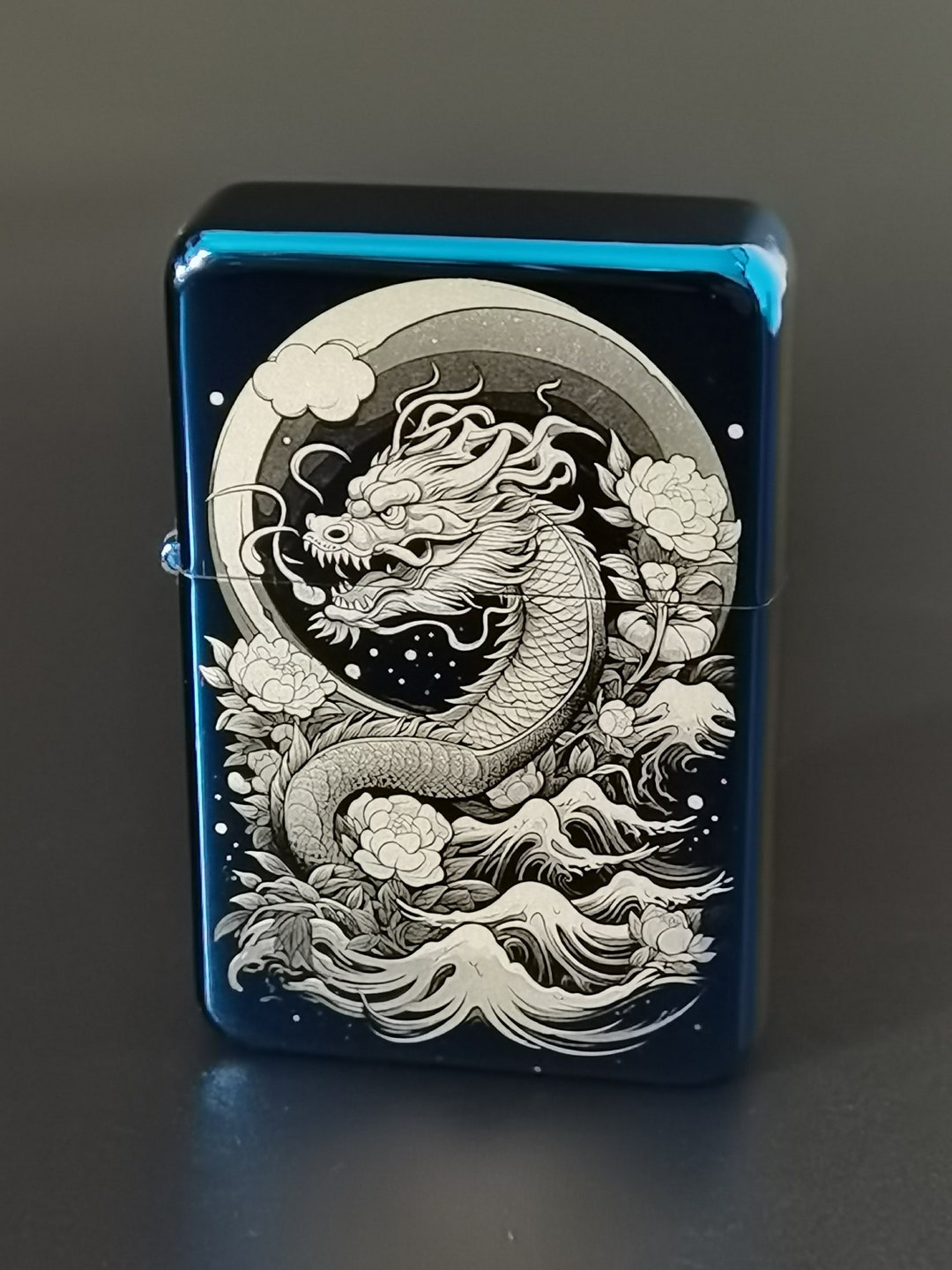 Personalised Dragon Design Engraved Lighter Stainless Steel - Etsy