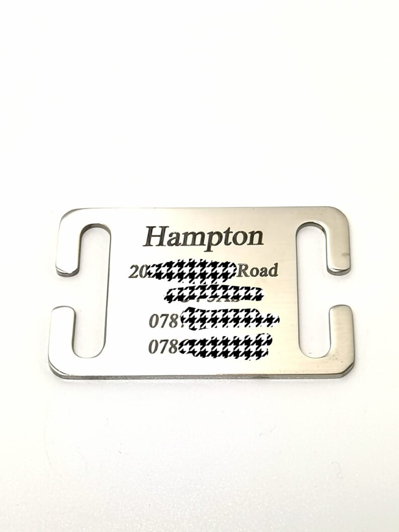 Personalised Stainless Steel Slide on Collar Tags Pet Id - Etsy