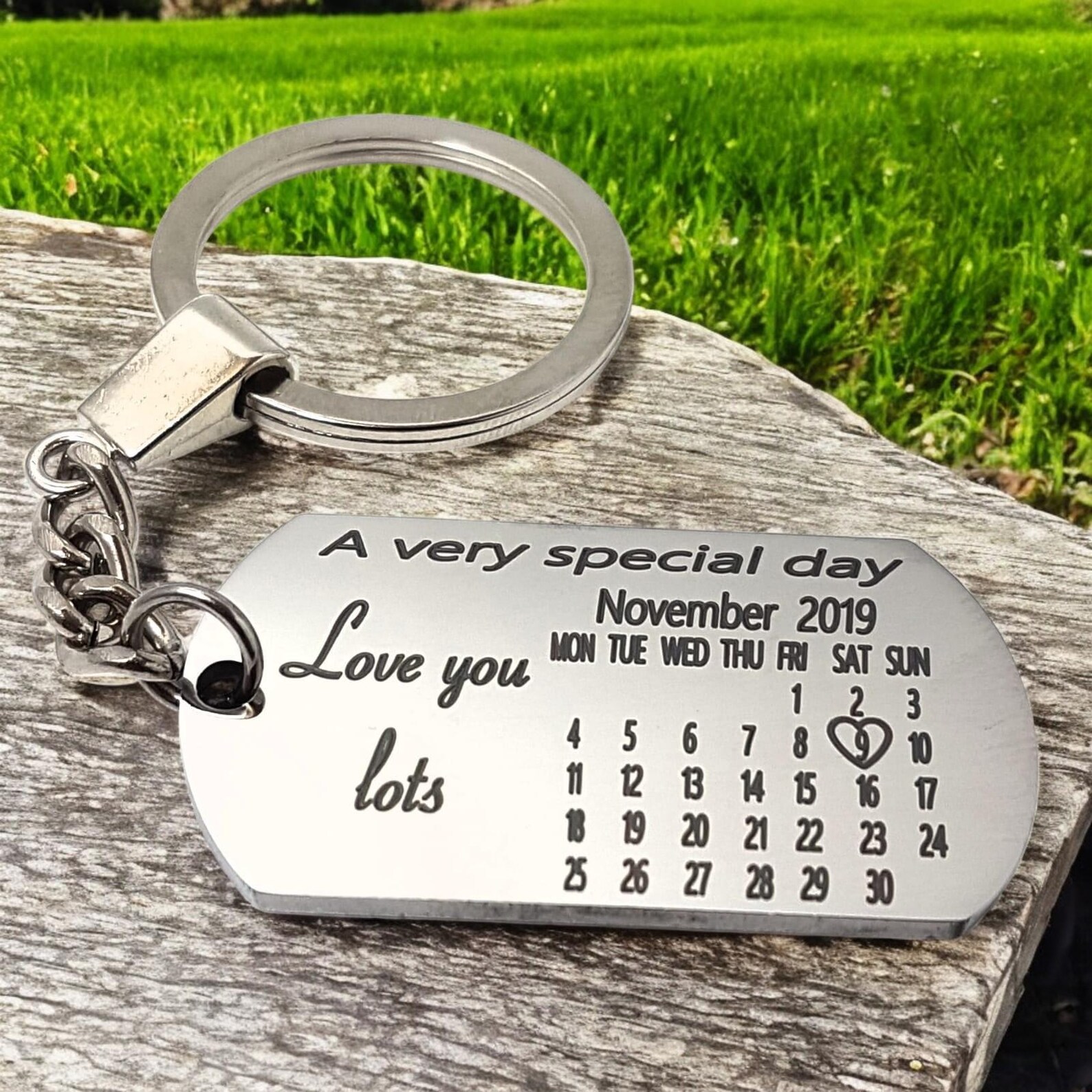 Personalised Calendar Keyring, Unforgettable Gift by Giftetch - Etsy