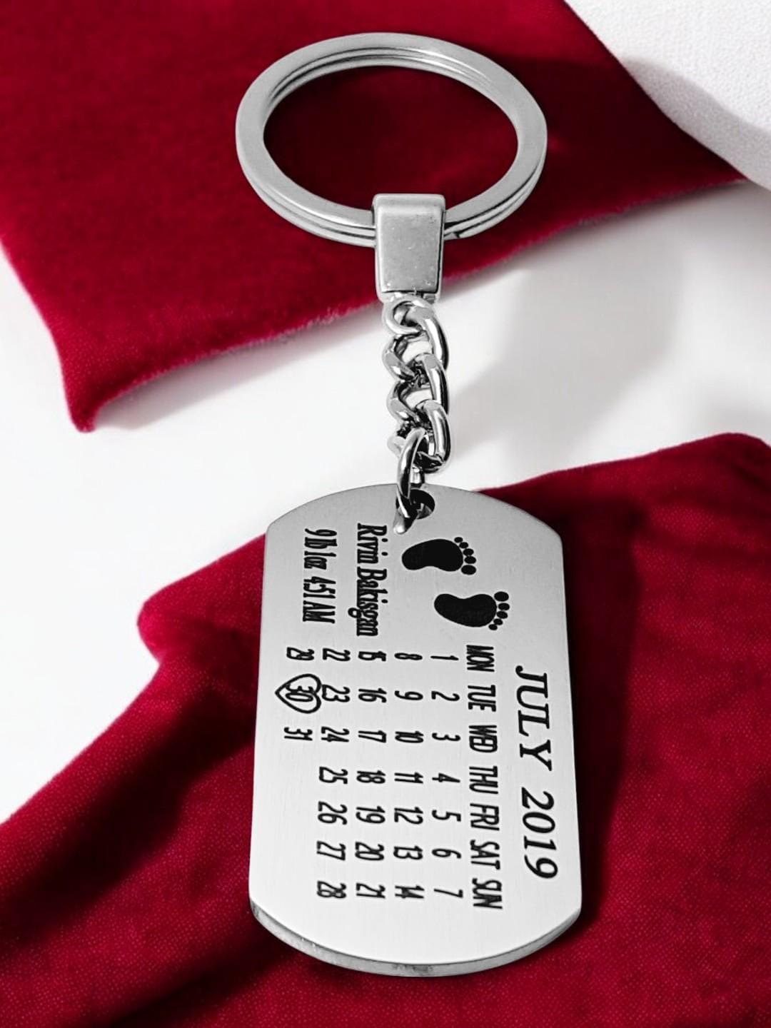 Personalised Calendar Keyring, Unforgettable Gift by Giftetch - Etsy