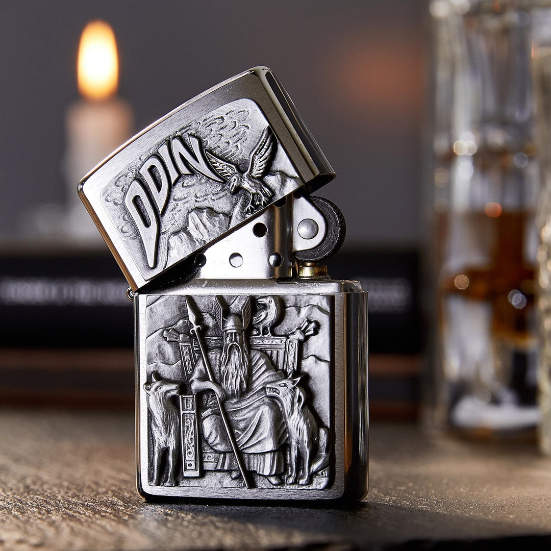 Personalised Zippo Viking Odin Emblem Lighter - Etsy