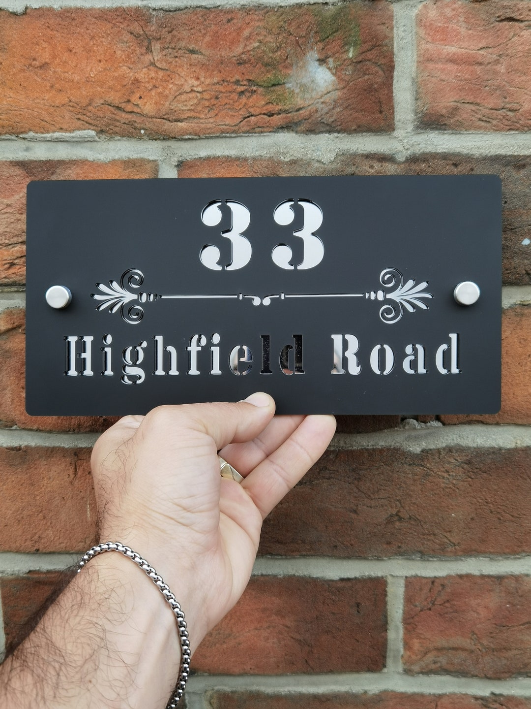 Customisable Sleek Visions Modern and Clean Acrylic House Signs - Etsy