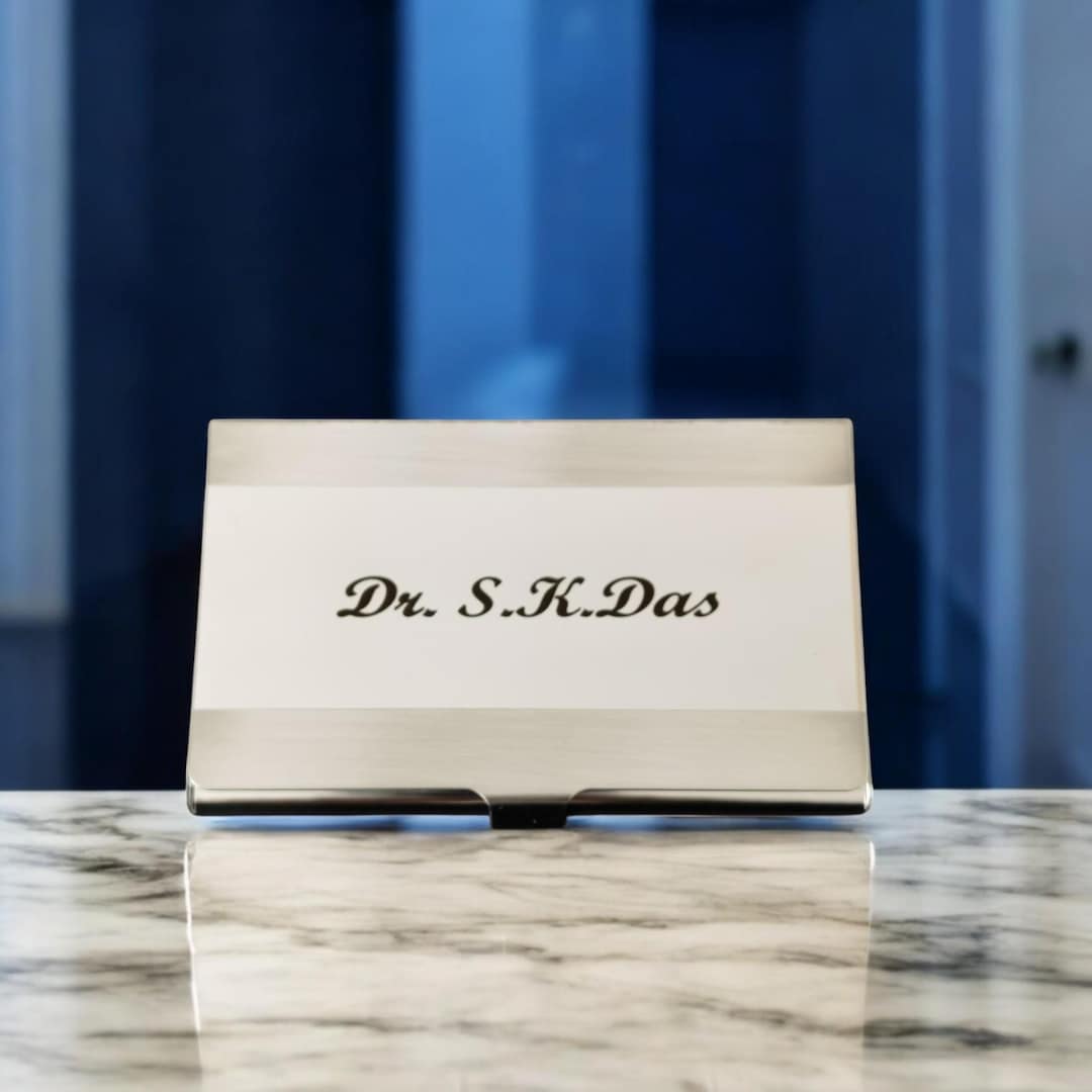 Personalised Bank Card Holder, Stainless Steel RFID Blocking Credit ...