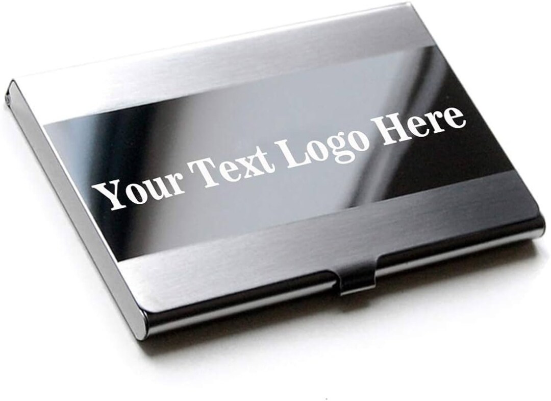 Personalised Bank Card Holder, Stainless Steel RFID Blocking Credit ...