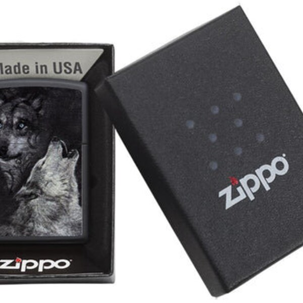 Black Wolf Zippo - Etsy