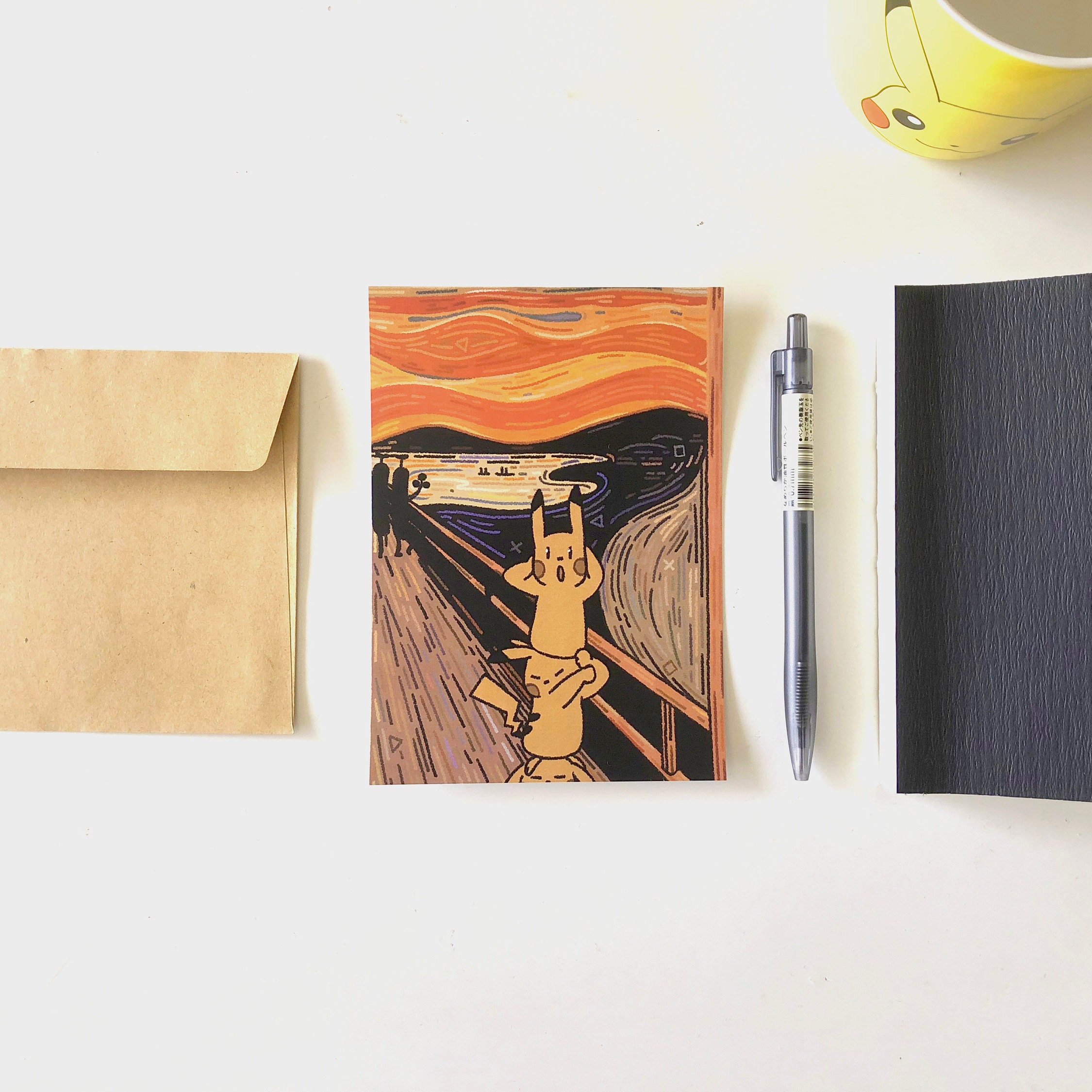 Pikachu X the Scream Print pokémon X Edvard Munch - Etsy Australia