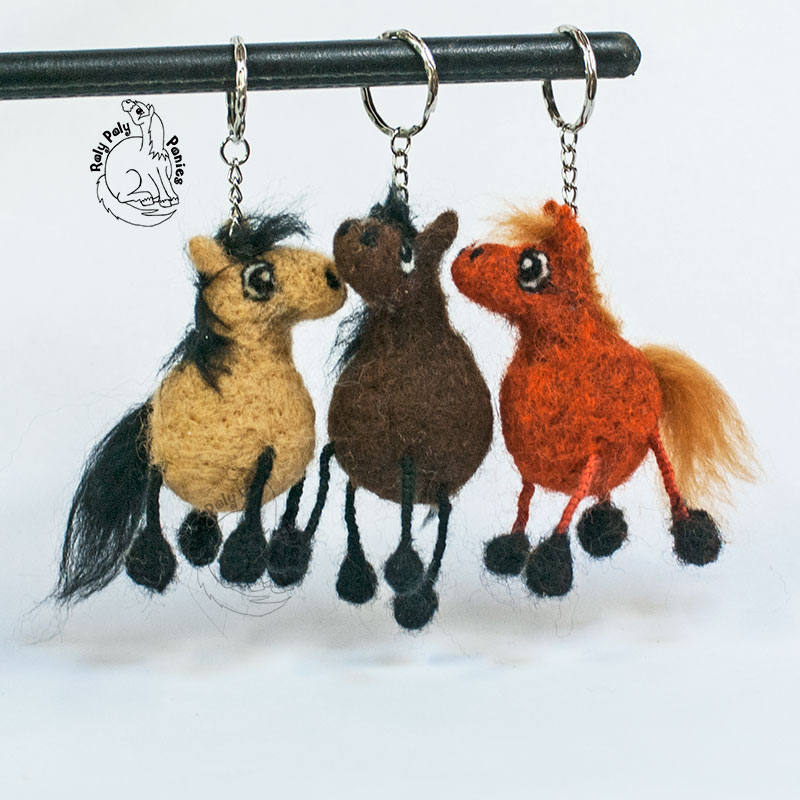 Roly Poly Pony Keyrings or Bag Charms... Most Colours - Etsy