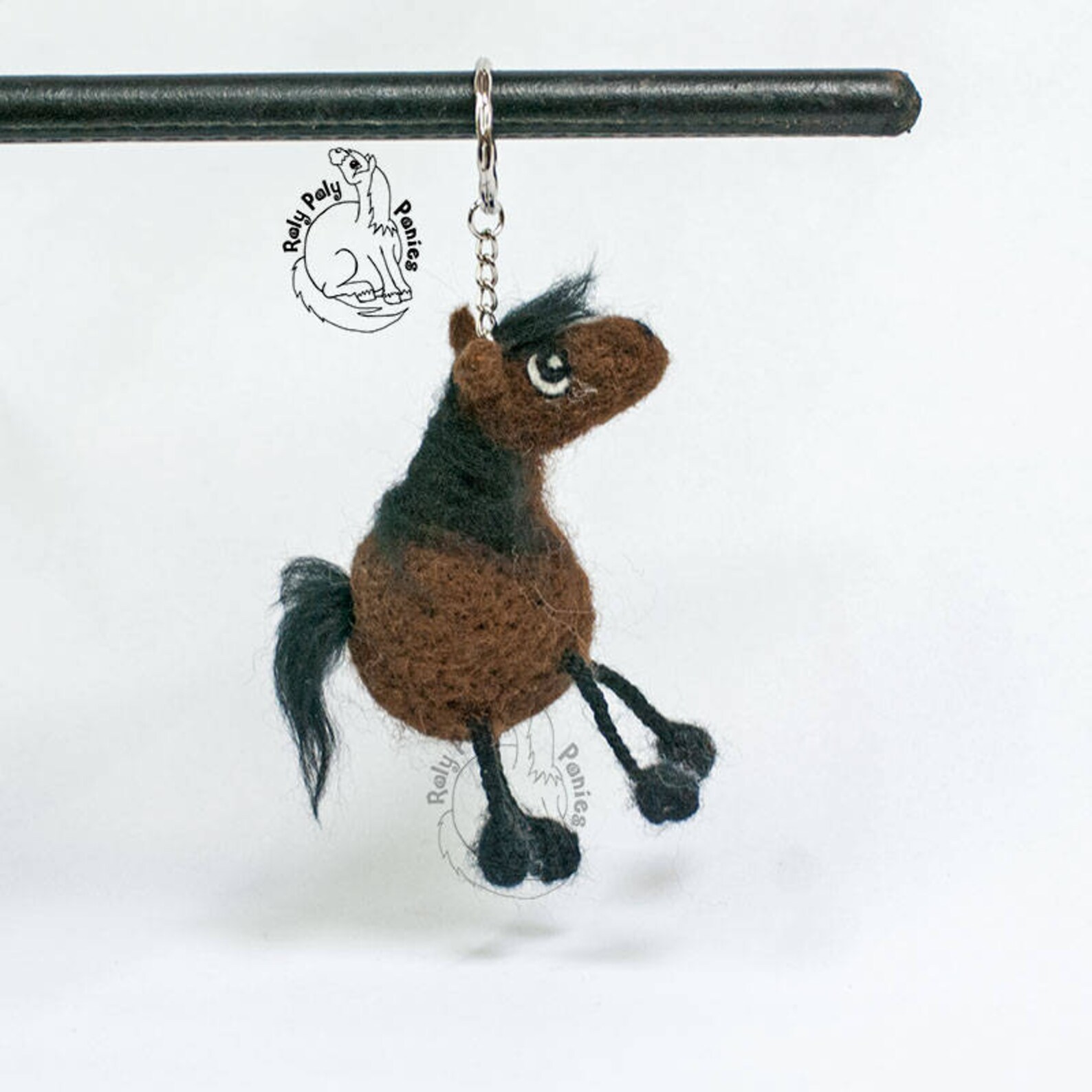 Roly Poly Pony Keyrings or Bag Charms... Most Colours Available - Etsy