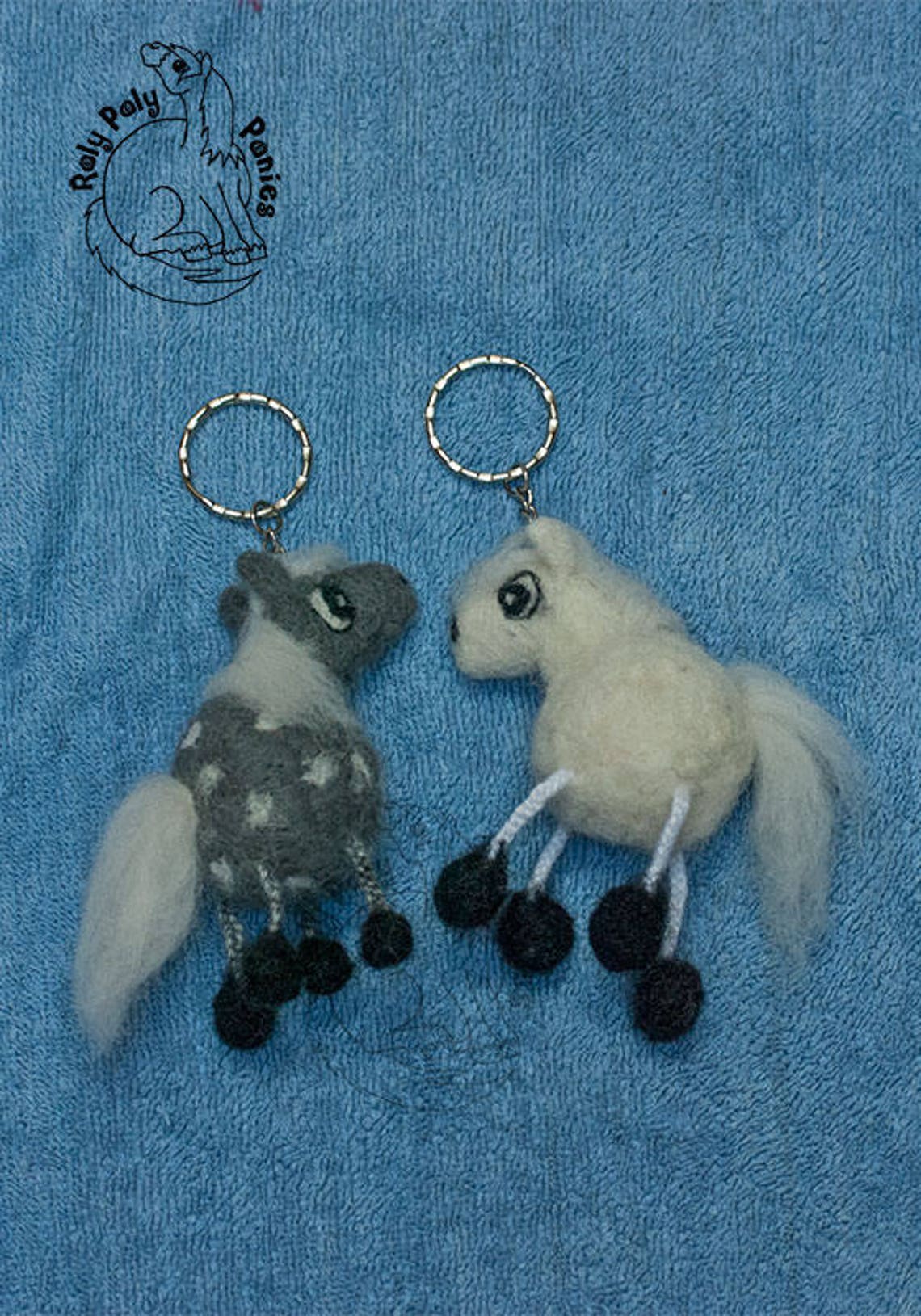 Roly Poly Pony Keyrings or Bag Charms... most colours | Etsy
