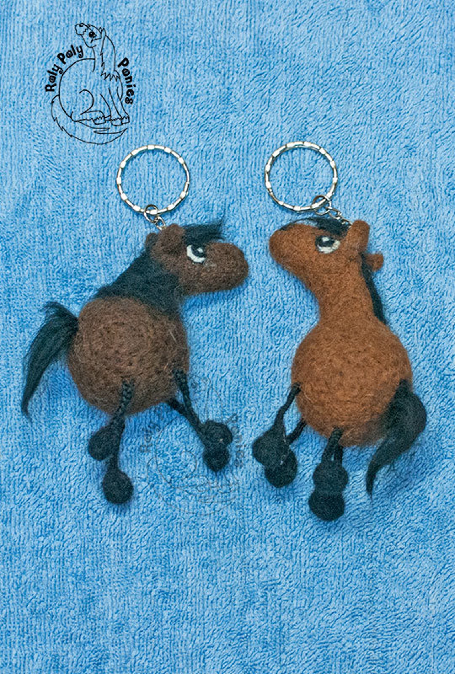 Roly Poly Pony Keyrings or Bag Charms... Most Colours - Etsy