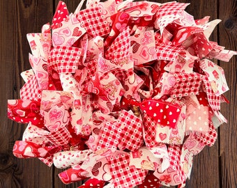 Primitive Rag Garland, Valentine Garland, Americana Garland, Easter ...