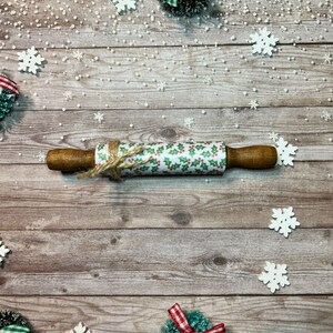 Christmas Mini Rolling Pins | 5" Rolling Pins | Tiered Tray Decor ...