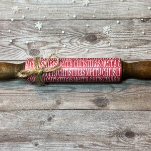 Christmas Mini Rolling Pins | 5" Rolling Pins | Tiered Tray Decor ...