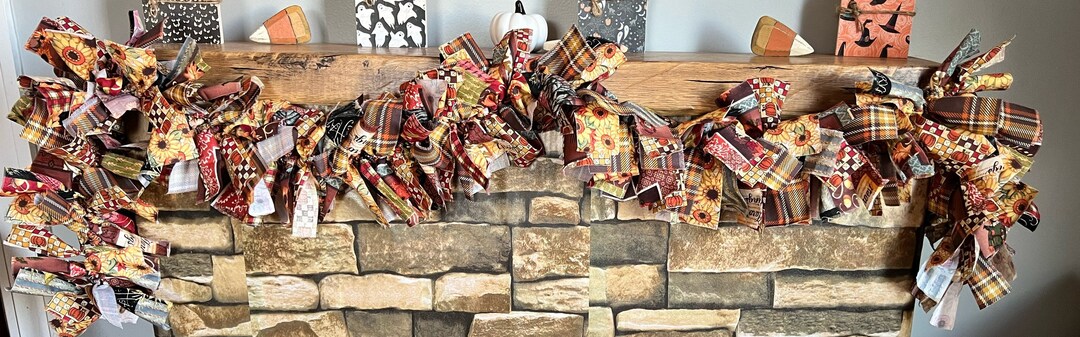 Fall Rag Garland - Etsy