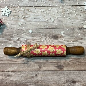 Christmas Mini Rolling Pins | 5" Rolling Pins | Tiered Tray Decor ...