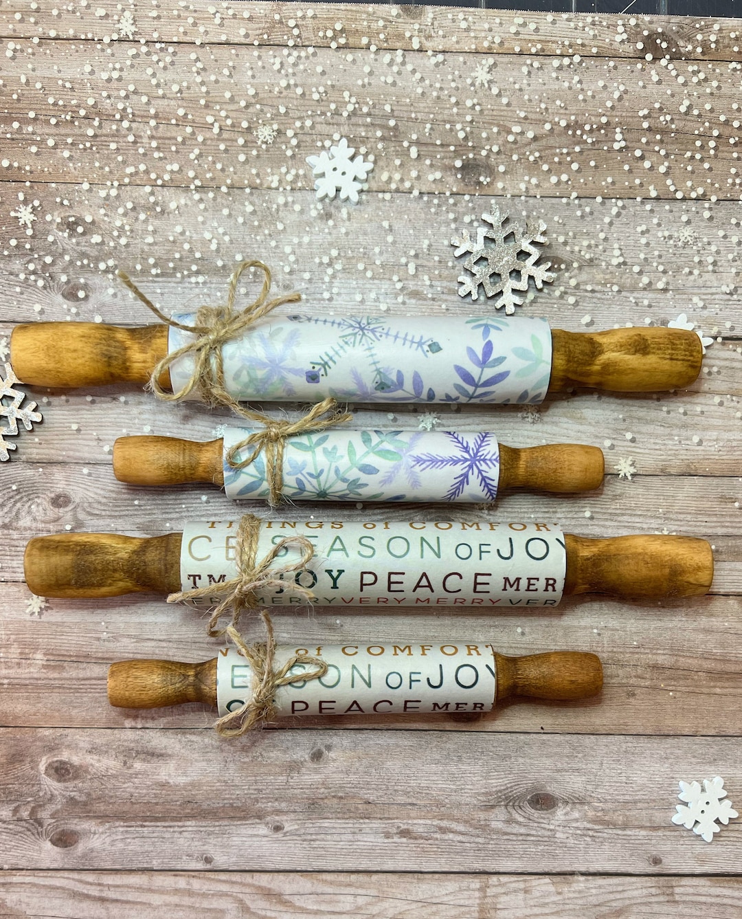Mini Rolling Pin Decor | Farmhouse Decor - Etsy