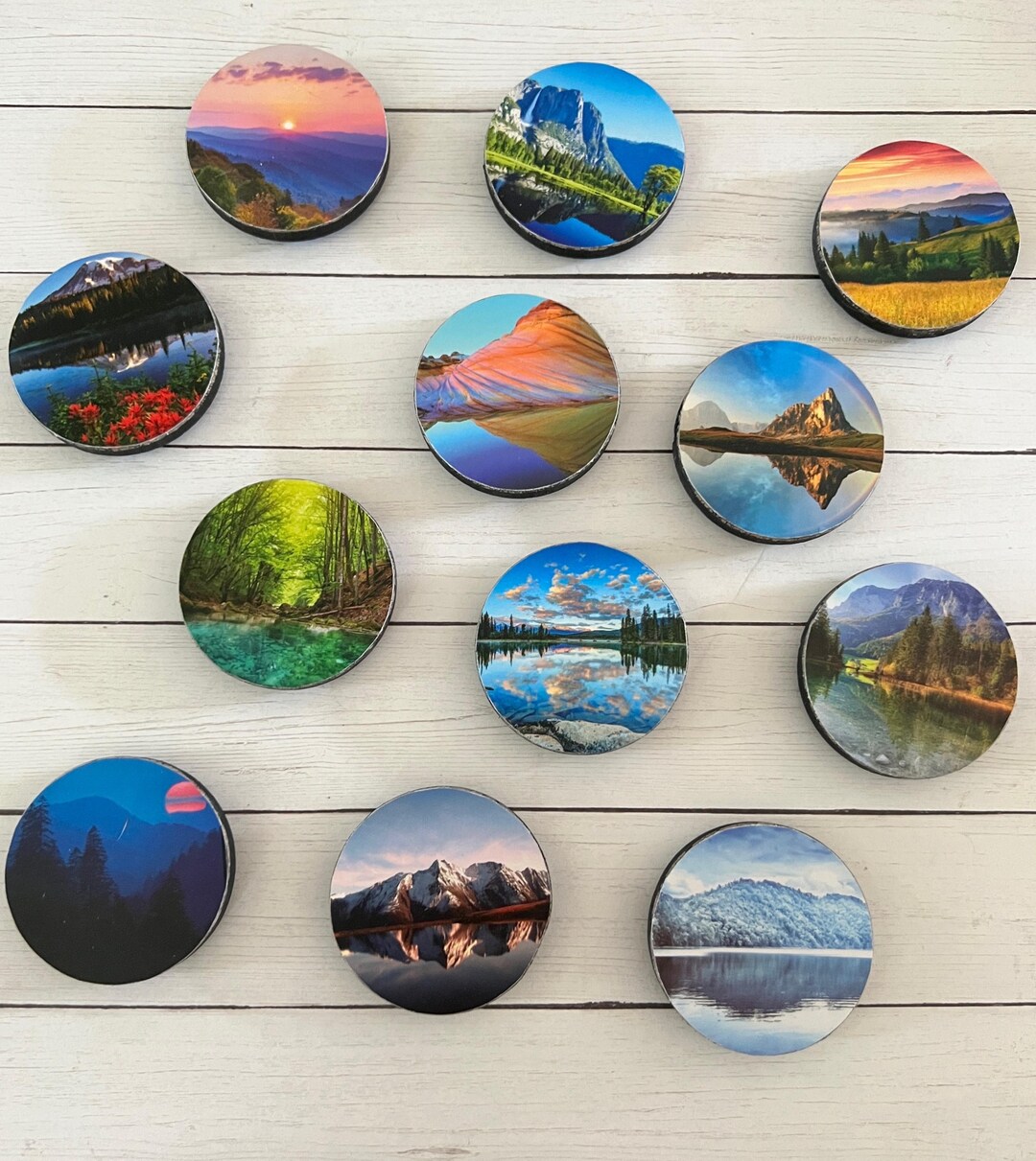 Scenic Mountain Refrigerator Magnets - Etsy