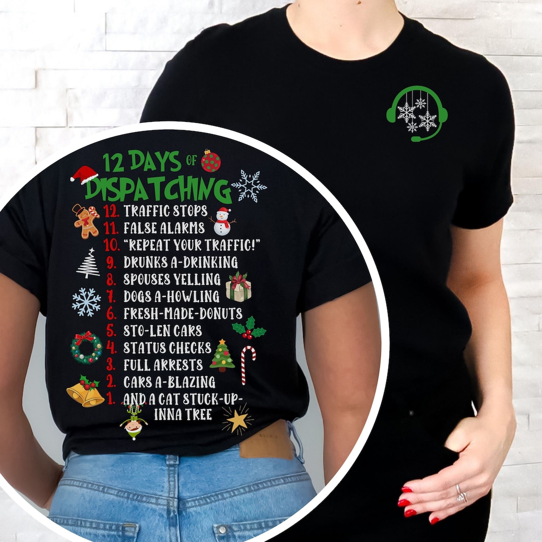 Funny Dispatcher Christmas Shirt for 911 First Responders 911 Police ...