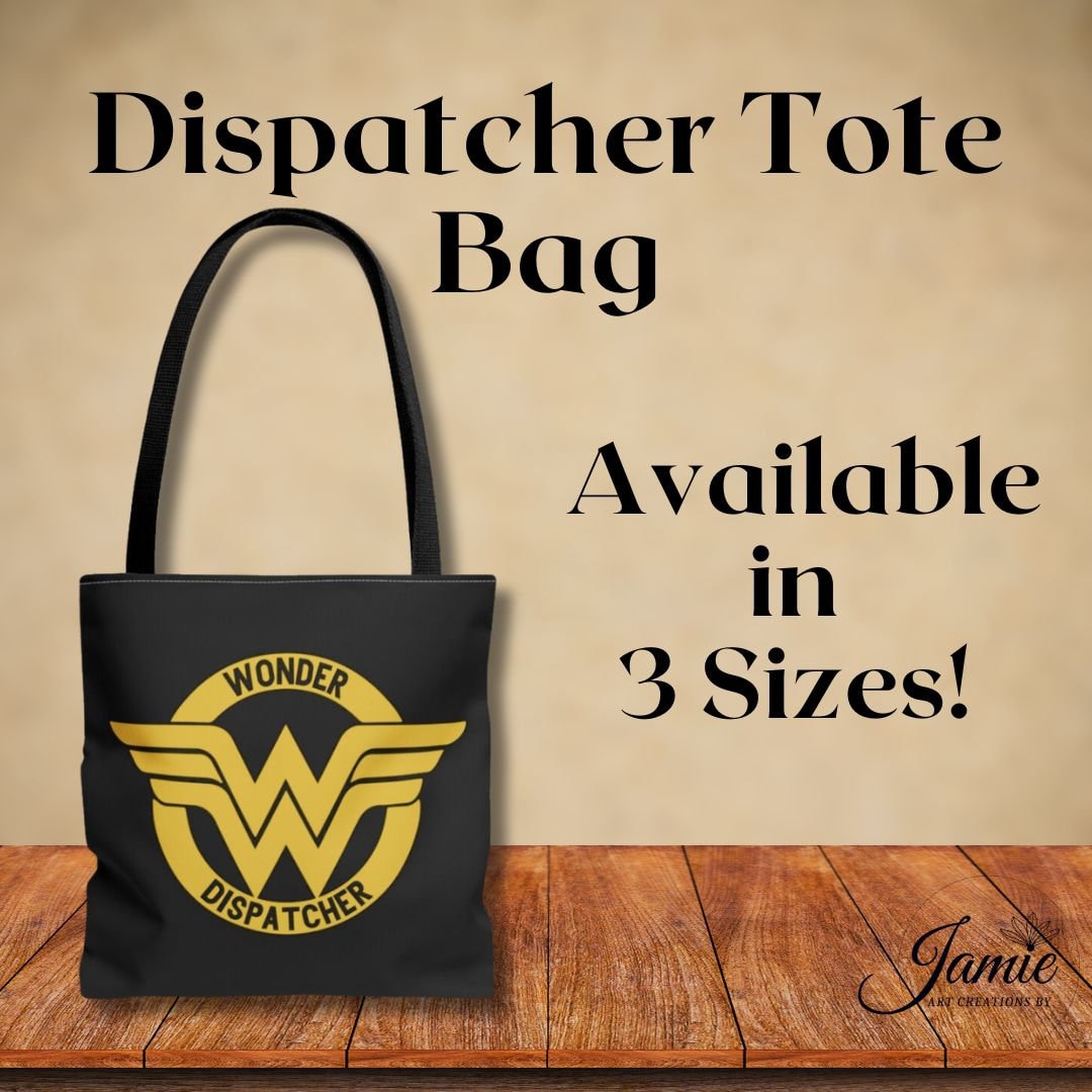 Thin Gold Line Dispatcher Tote Bag for Police Dispatch Shift Bag for ...
