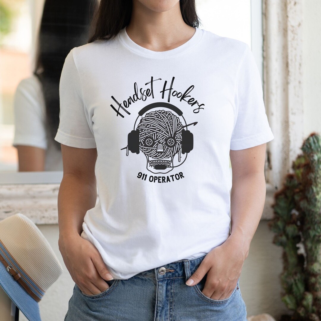 Headset Hookers 911 Dispatcher Crochet Shirt for First Responders 911 ...