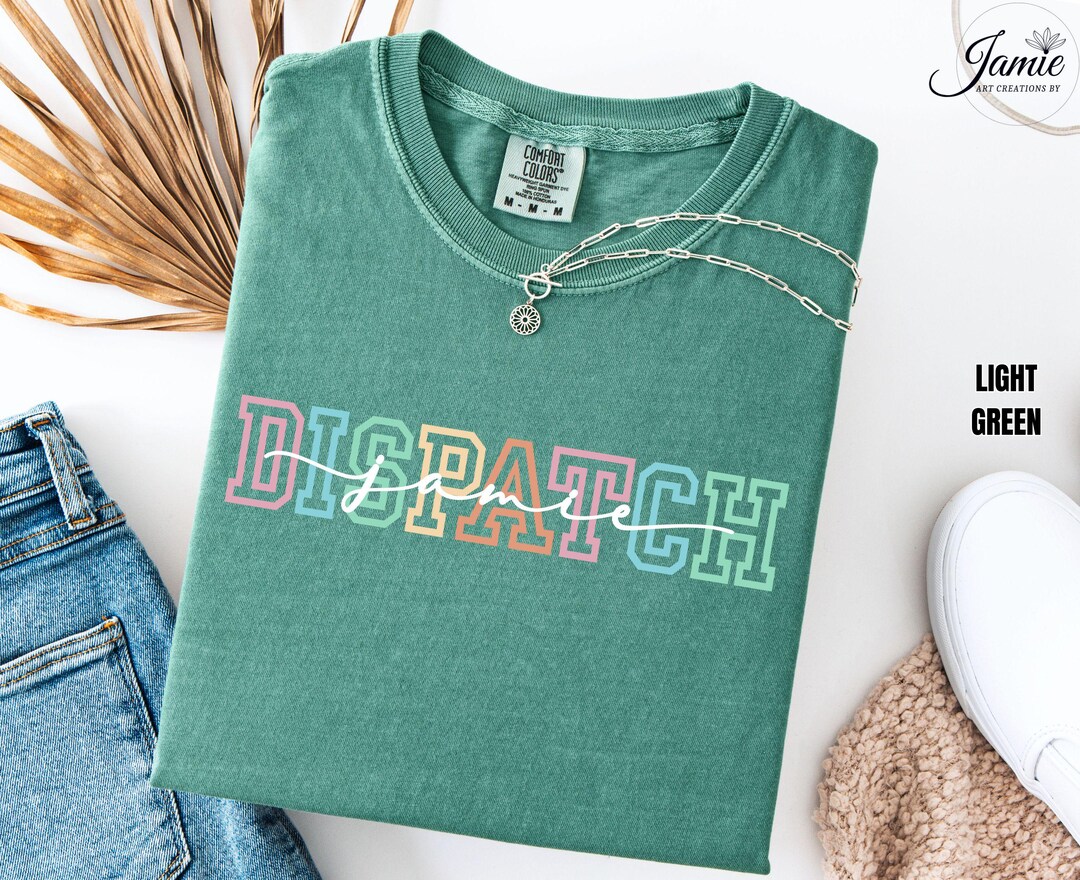 Custom 911 Dispatcher Comfort Colors Tee, Personalized Dispatch Gift ...