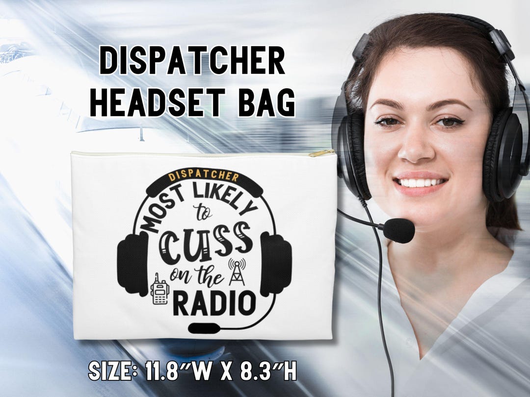 Funny Thin Gold Line Dispatcher Headset Bag for 911 Sheriff First ...