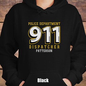 Personalized Dispatcher Name Hoodie Custom 911 Dispatch Sweatshirt 911 ...