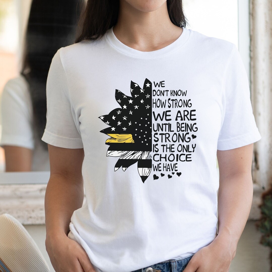 Thin Gold Line 911 Dispatcher Shirt Dispatcher, Sunflower Dispatch ...