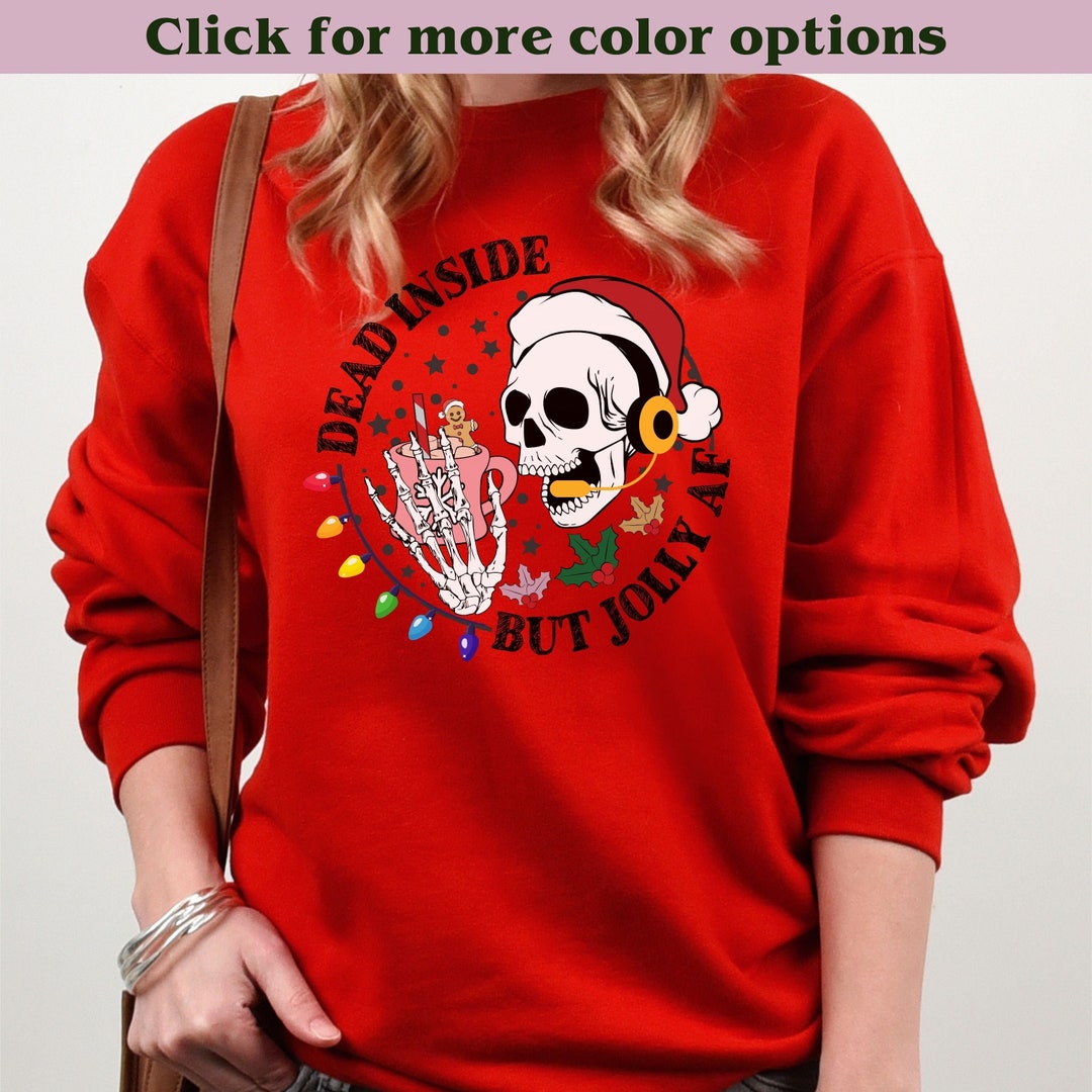 Funny Dispatcher Christmas Skeleton Sweatshirt, 911 Police Dispatch ...