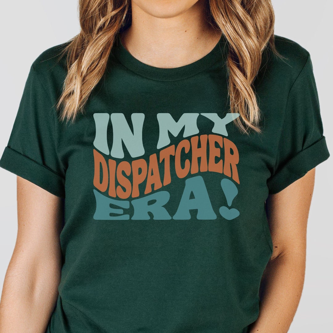 Dispatcher Era Shirt, Thin Gold Line Gift for 911 Police Dispatch ...