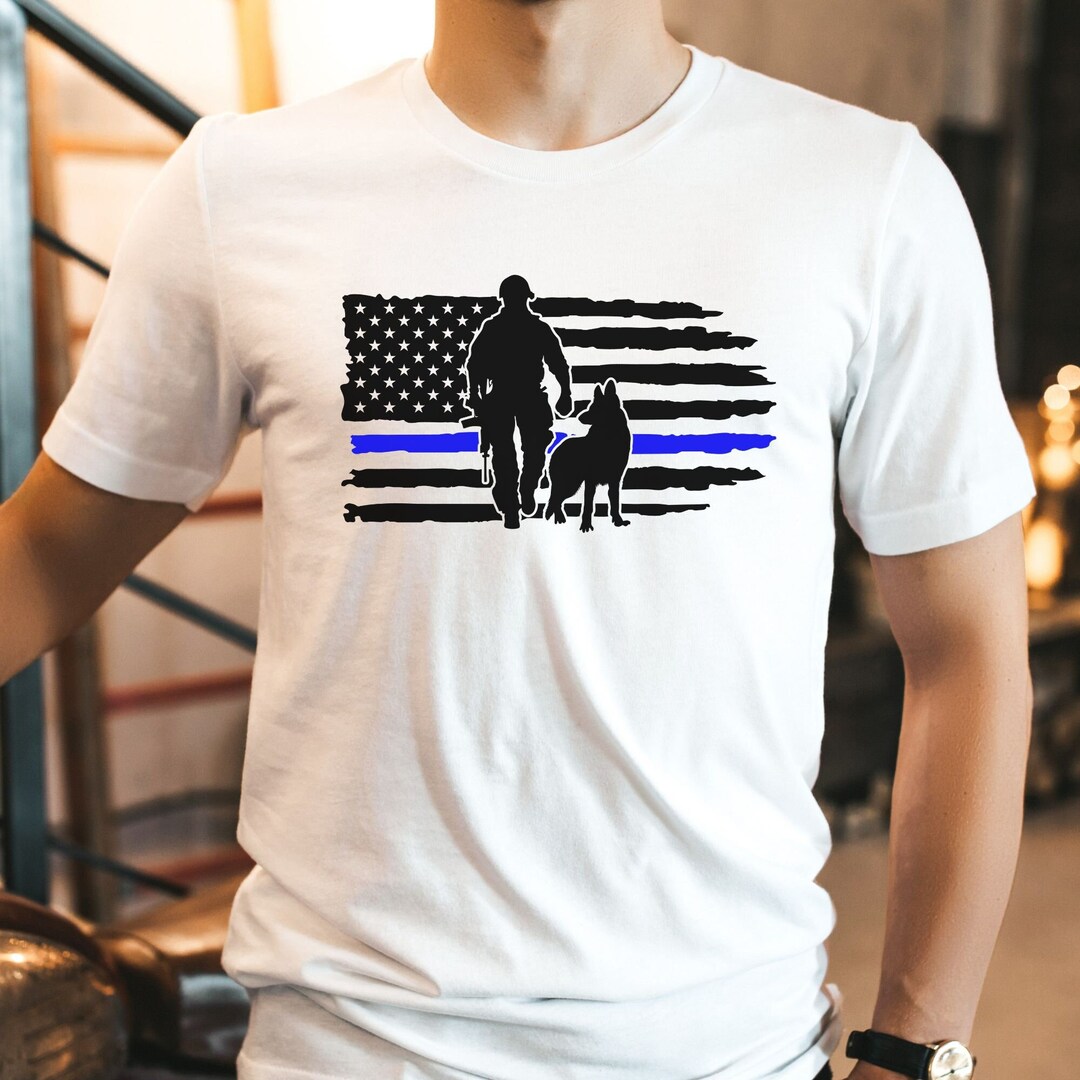 Thin Blue Line Flag Shirt Back the Blue Line Tshirt Law Enforcement ...