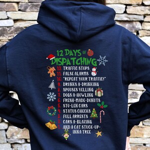 Christmas Dispatcher Hoodie for 911 First Responder Sheriff Dispatch ...