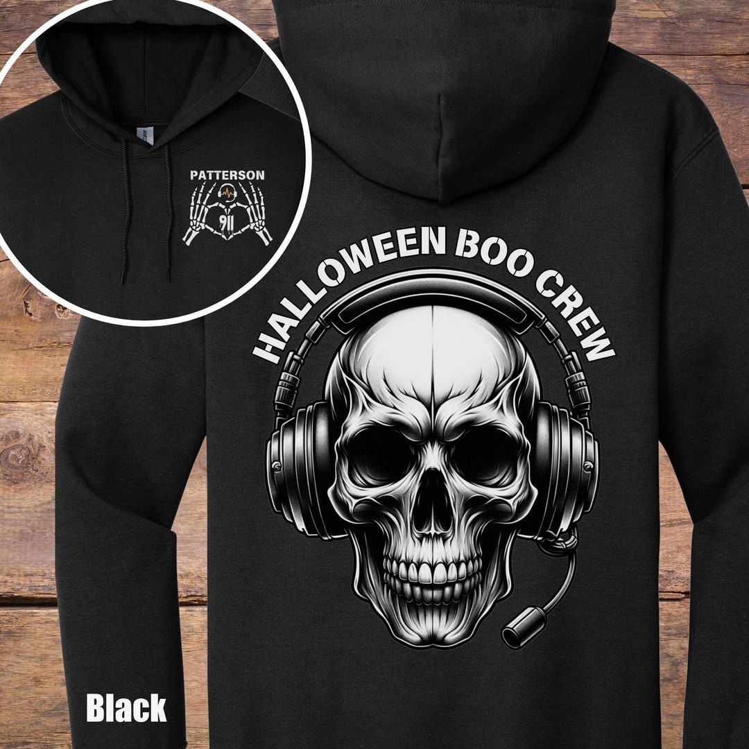 Personalized Dispatcher Halloween Hoodie, 911 First Responder ...