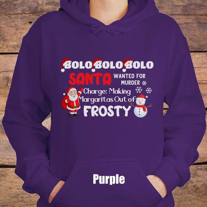 Funny Dispatcher Hoodie, BOLO Santa Hooded Sweatshirt, 911 Dispatch ...