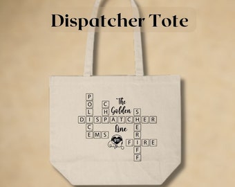 Fun Thin Gold Line Dispatcher Tote Bag for Fire, Sheriff and EMS 911 ...