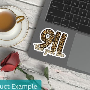 Thin Gold Line 911 Sticker, 911 Dispatch Vinyl Decal Sticker, 911 ...