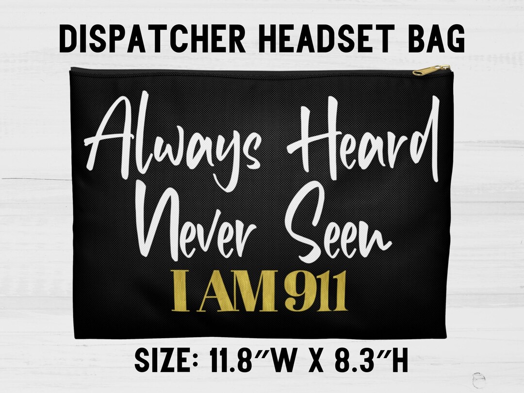 911 Dispatch Pouch, Headset Bag for Dispatcher, Sheriff 911 Dispatcher ...