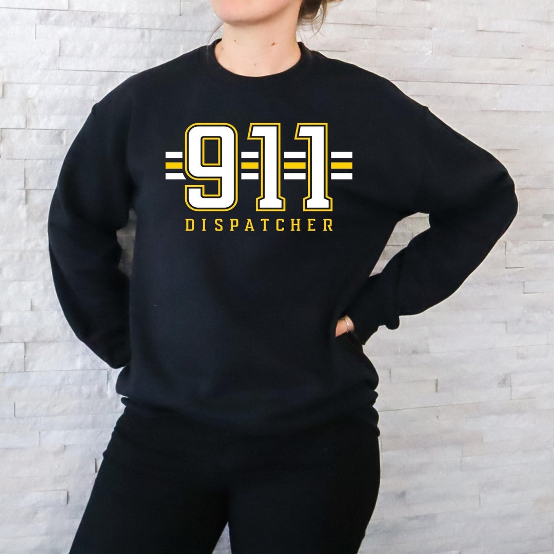 Thin Gold Line Sweatshirt 911 Dispatch Sweatshirt Dispatcher Gift for ...