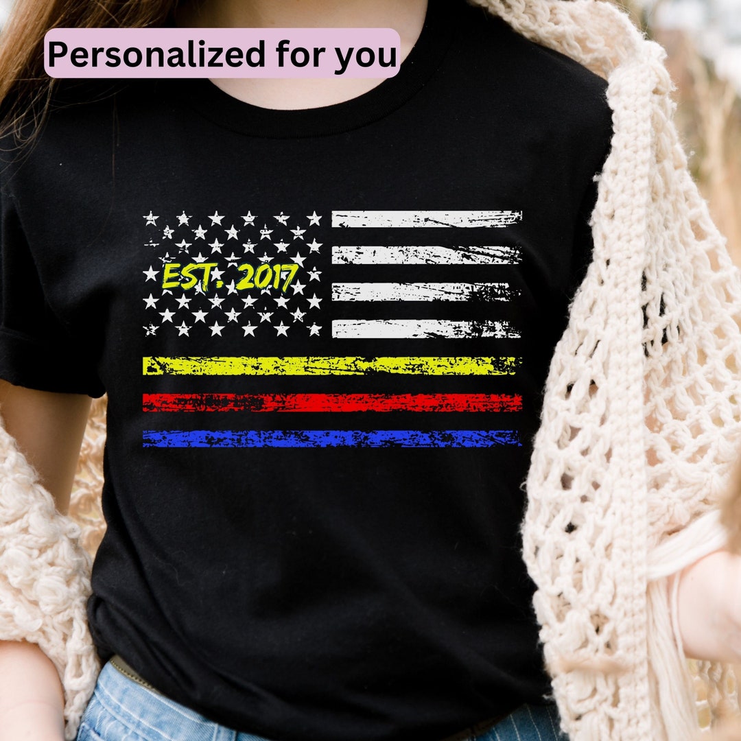 Custom Thin Gold Line 911 Dispatcher Gift Personalized Dispatcher Shirt ...
