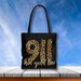 Thin Gold Line Police Dispatcher Tote Bag for First Responder Shift Bag ...