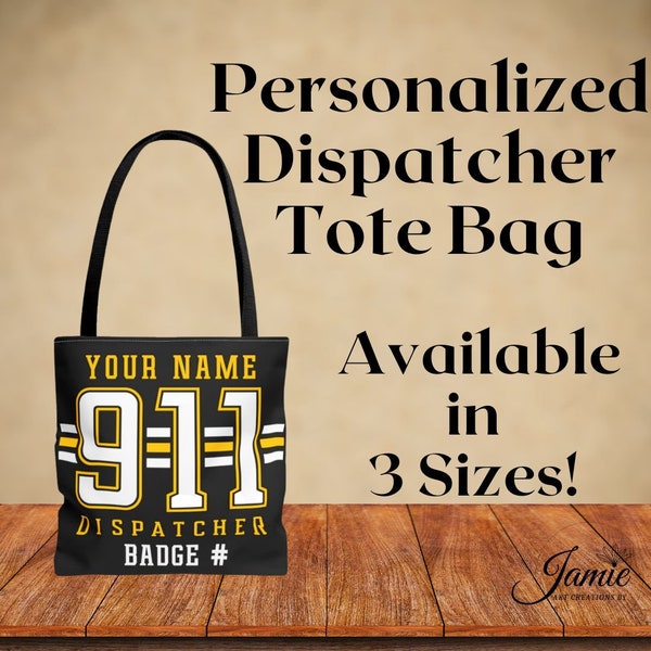 911 Dispatcher Personalized Bag - Etsy