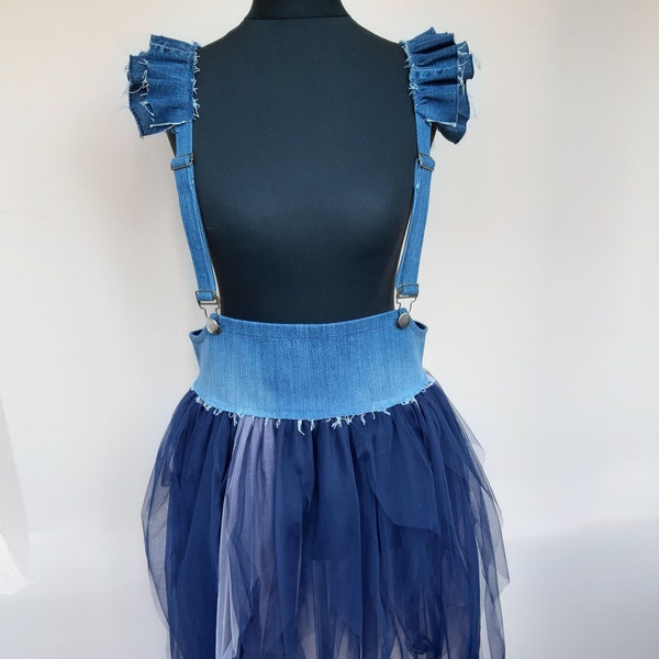 Recycled Denim Dress - Etsy