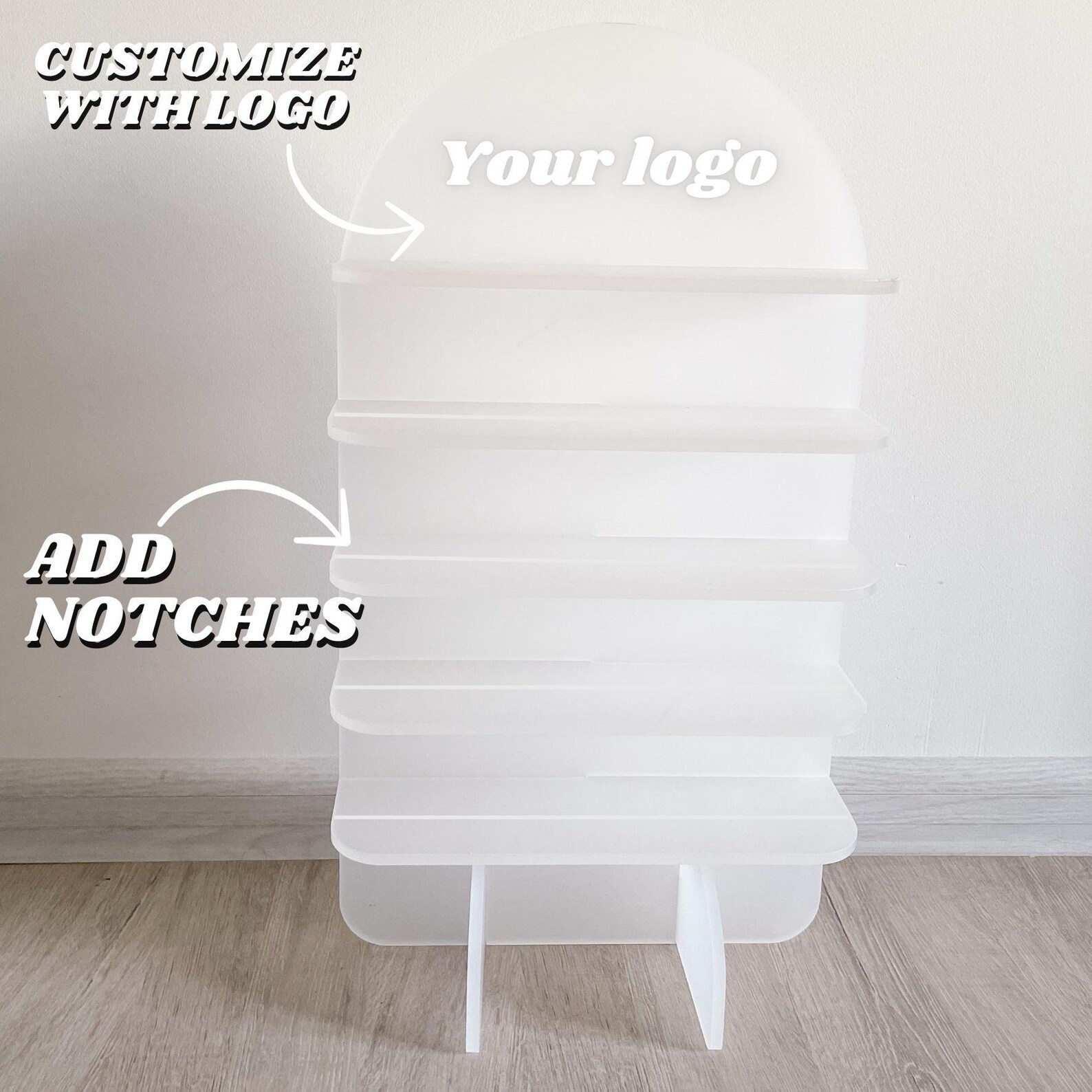 Acrylic Craft Market Display, Disposable Shelf, Portable Collapsible ...