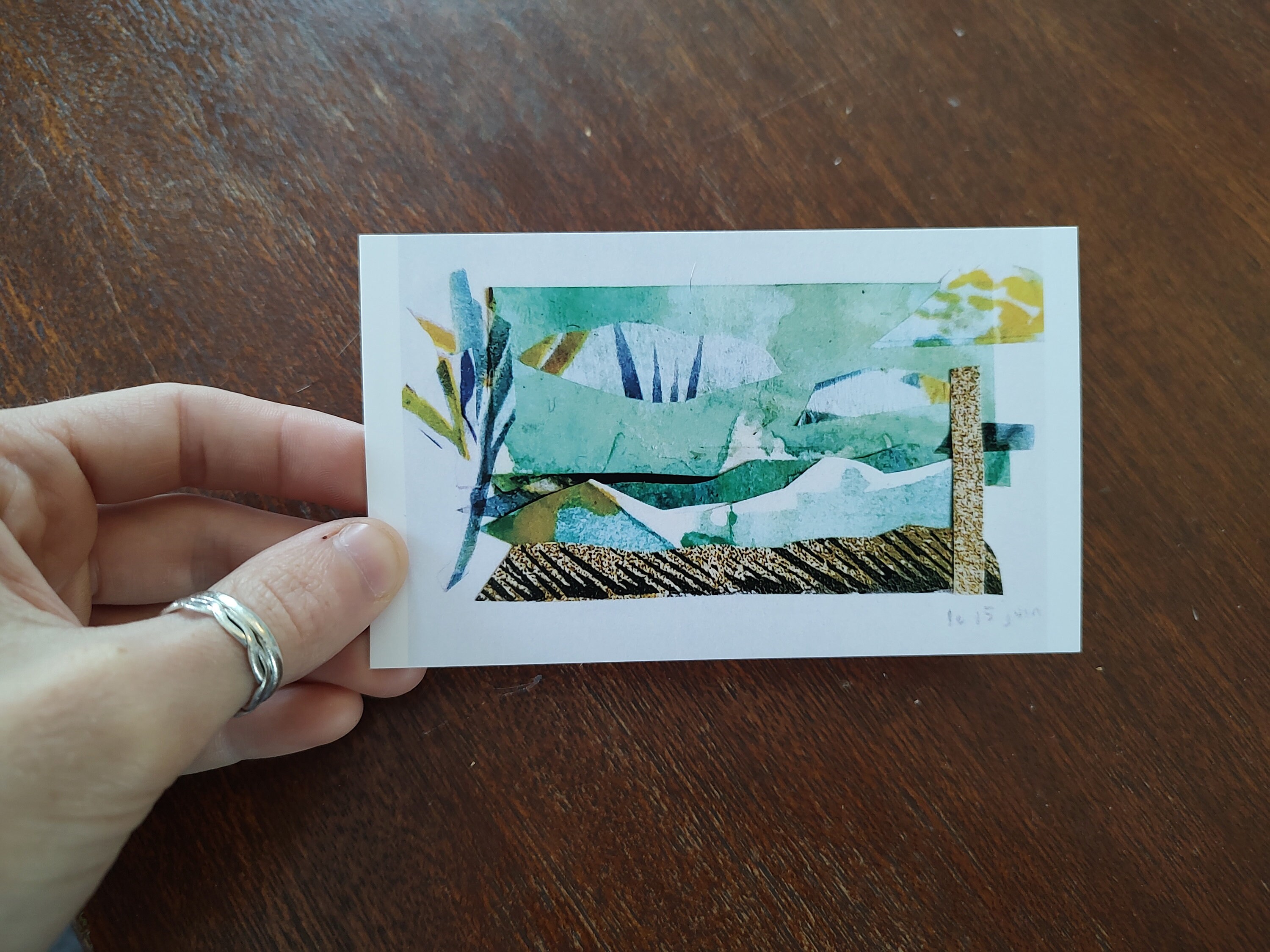 Mini Collage Print- Ocean Landscape - Etsy