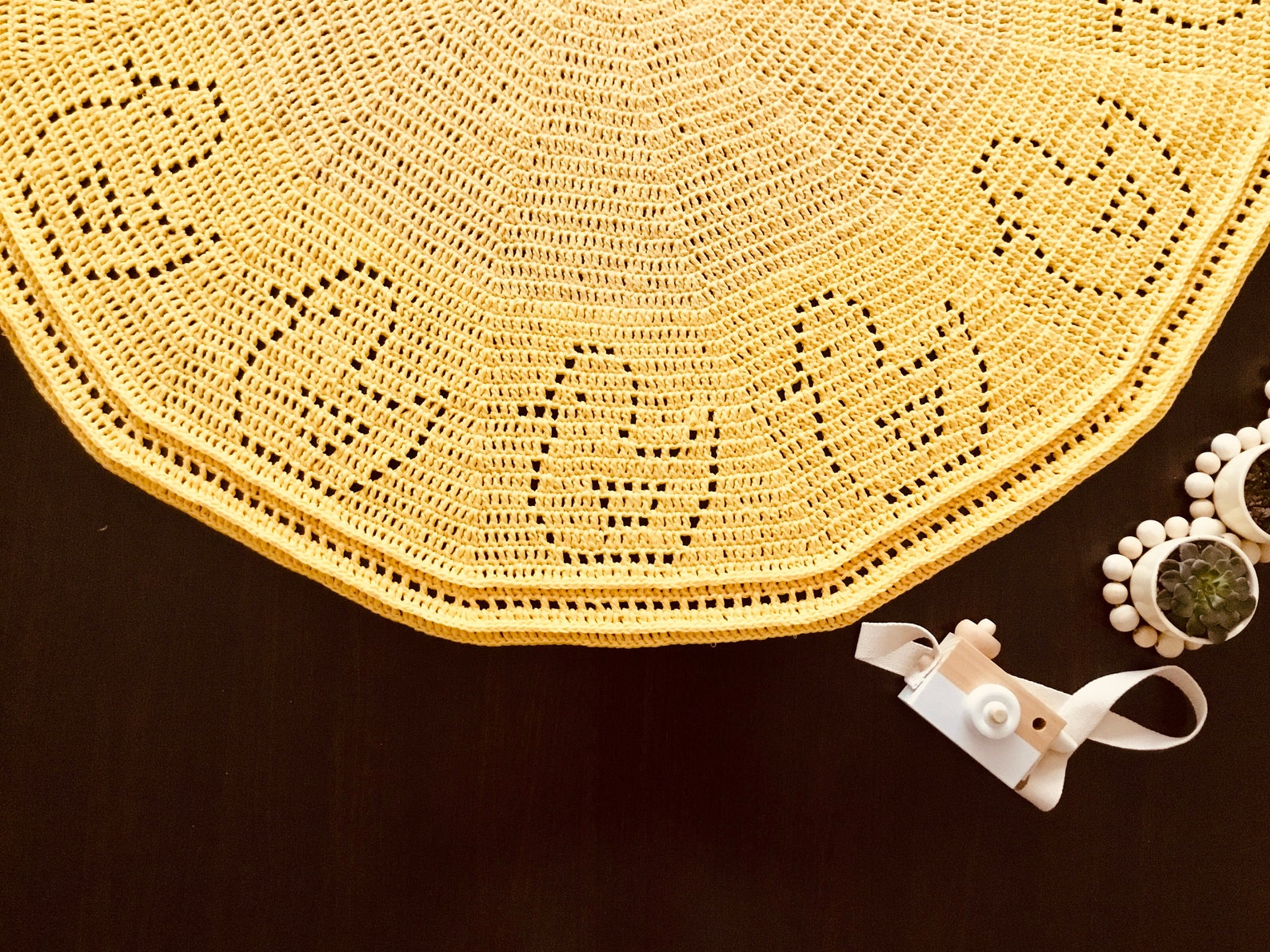 Crochet PATTERN Duck Round Filet Crochet Baby Blanket Pattern - Etsy