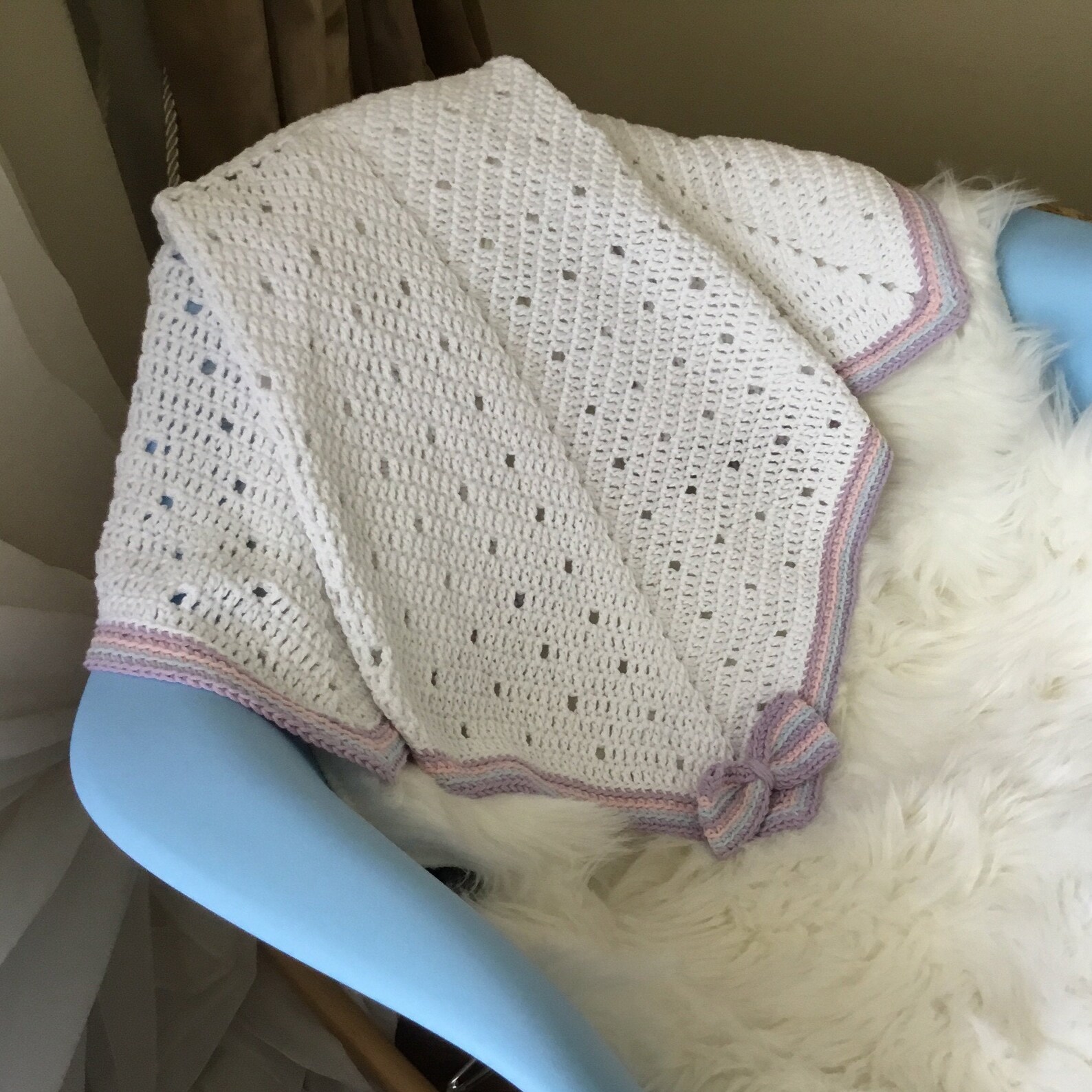 Crochet PATTERN Spring Drops Baby Blanket Pattern No 356 - Etsy