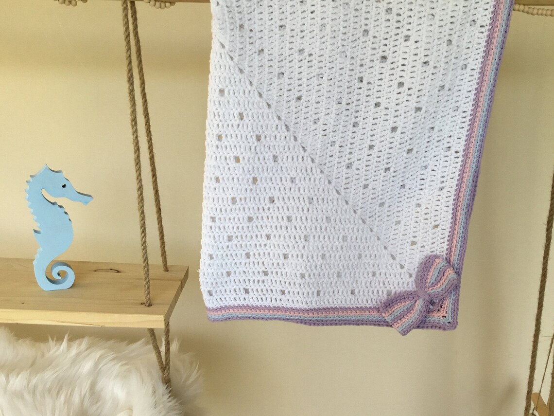 Crochet PATTERN Spring Drops Baby Blanket Pattern No 356 - Etsy